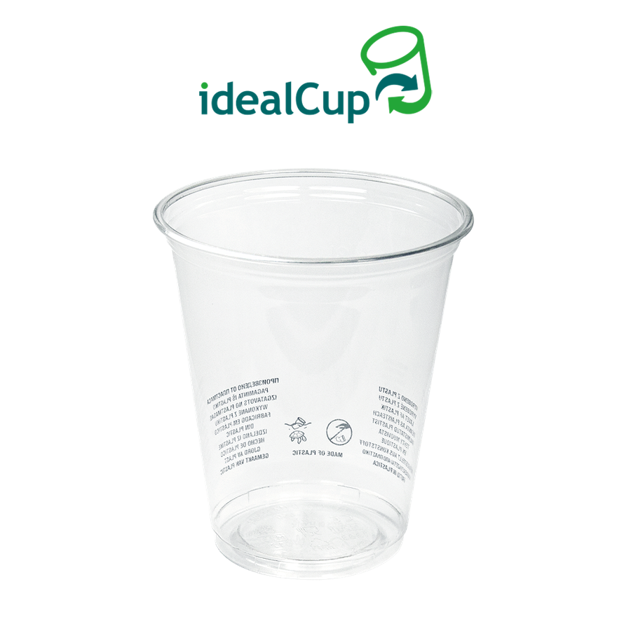Kelímek EKO rPET 0,3 l nápojový O95 mm idealCup | ECOFOL - obaly, hygiena…